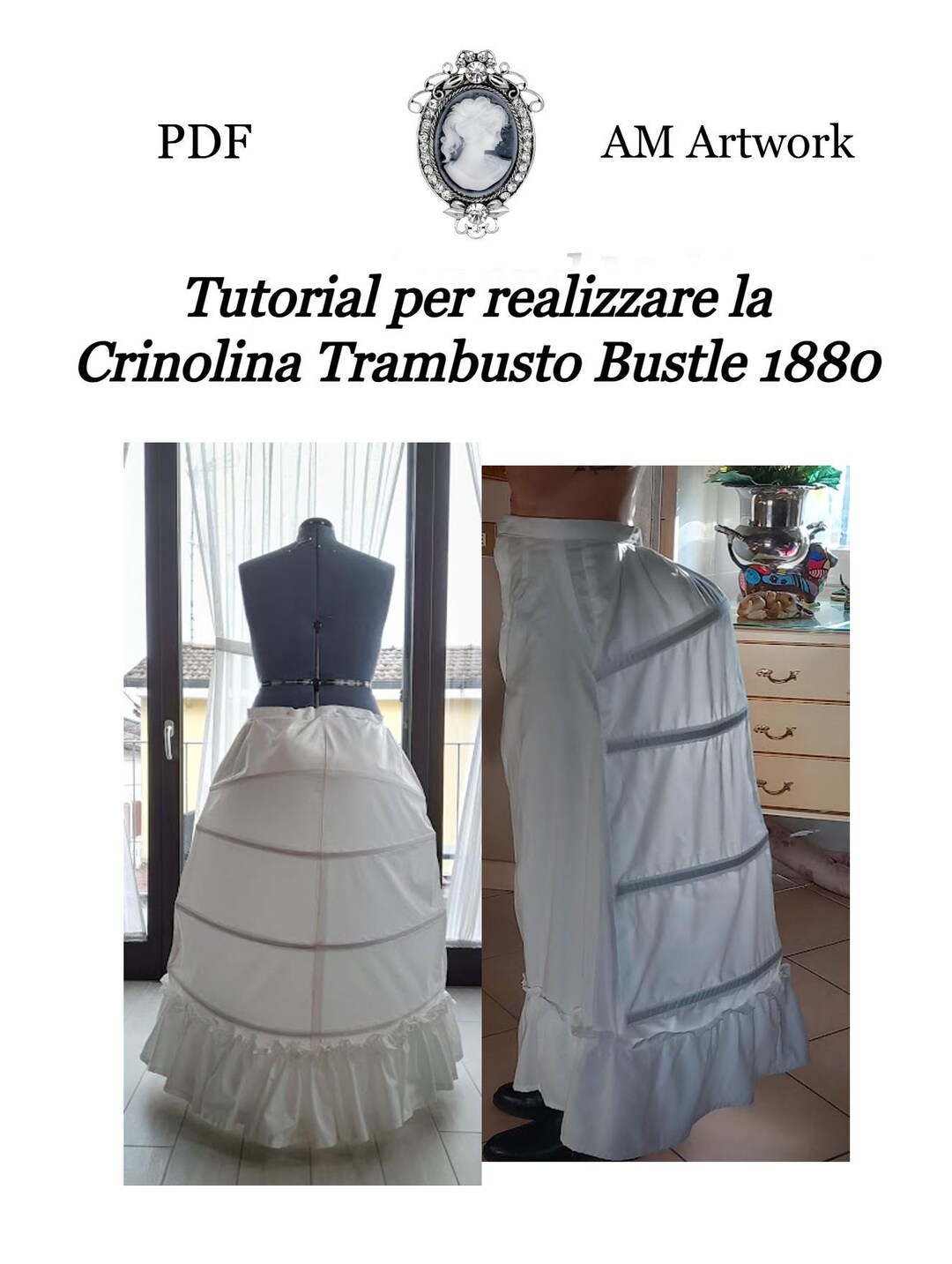 PDF Tutorial Book to Make the Crinoline Trambusto Bustle 1880 - Etsy