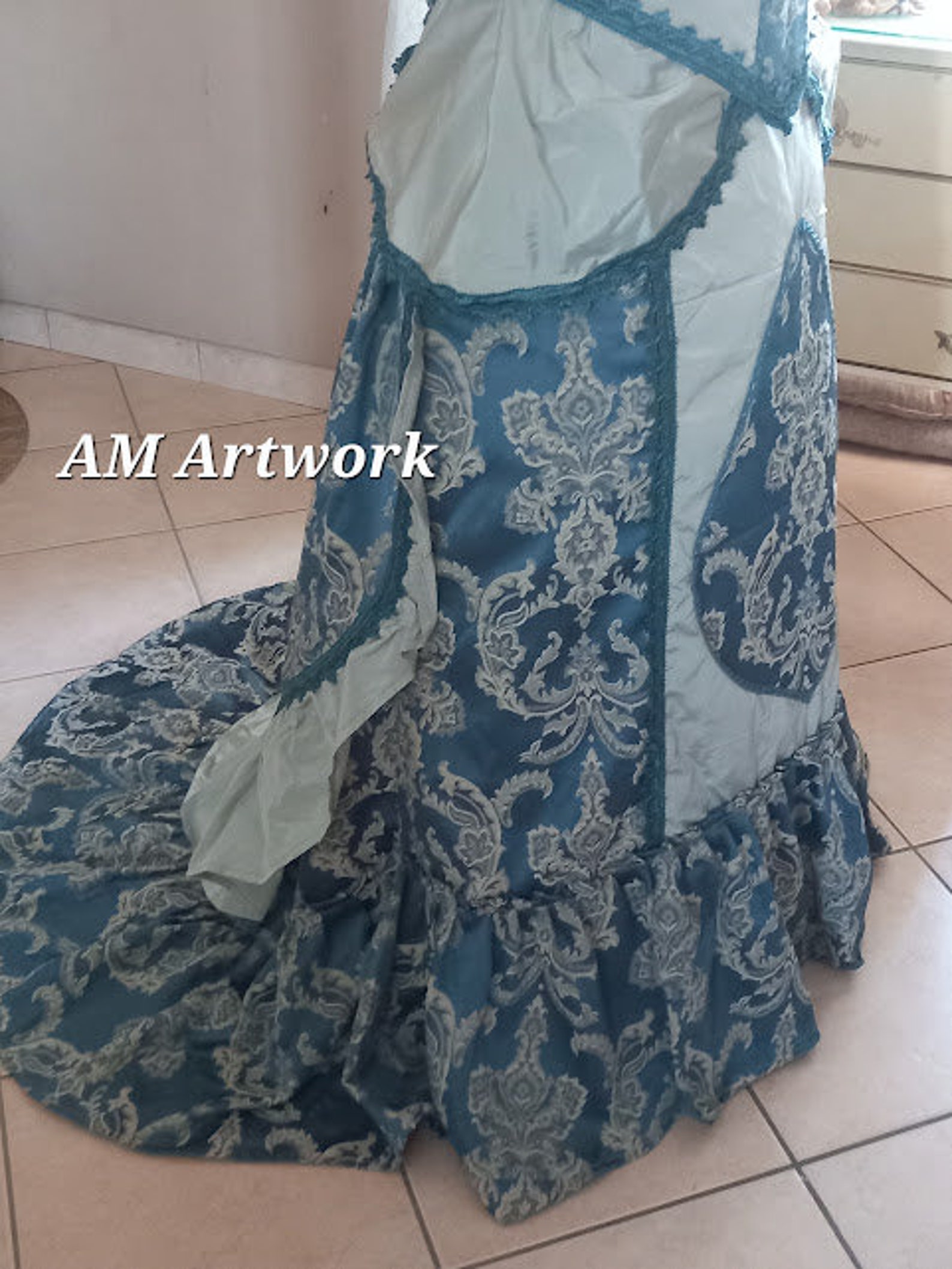 Victorian Bustle Dress 1880-90, Bustle Dress.. Tournure. Victorian ...