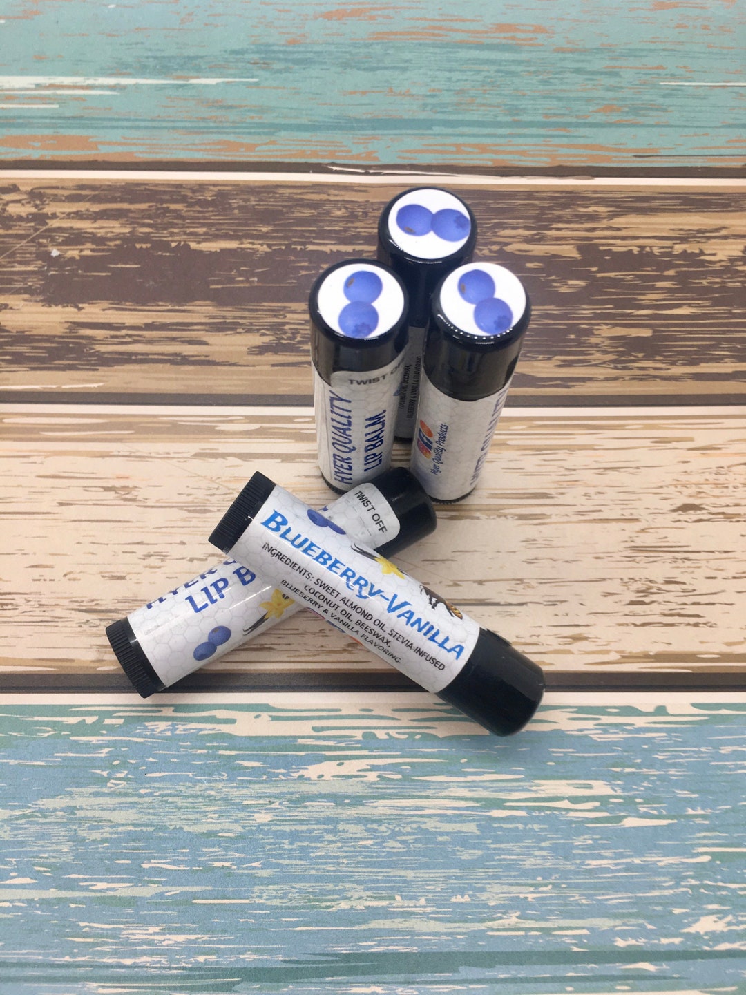 Blueberry Vanilla - Beeswax - Lip Balm - Etsy