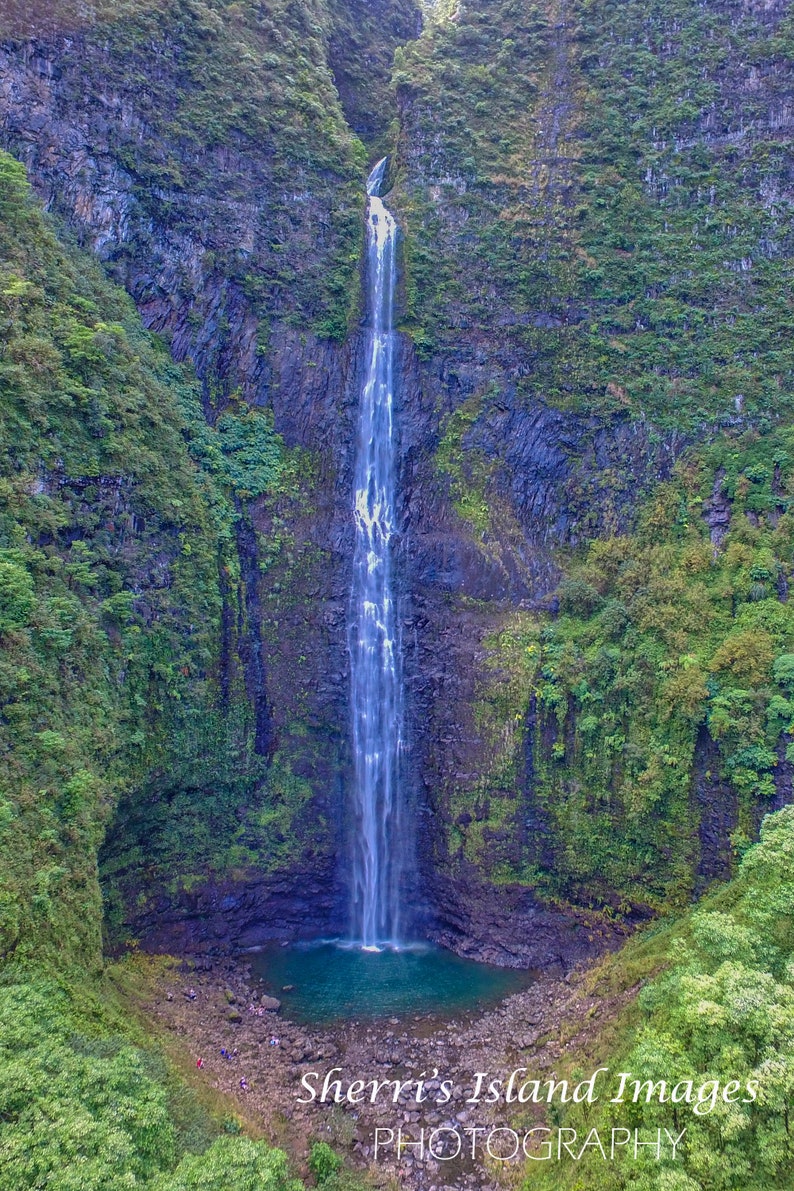 Hanakapi'ai Falls, Kauai, Hawaii Water Fall Photograph - Etsy