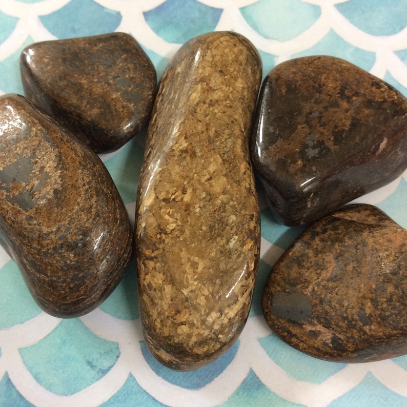 BRONZITE STONE Bronzite Tumbled Stone Healing Crystals and - Etsy
