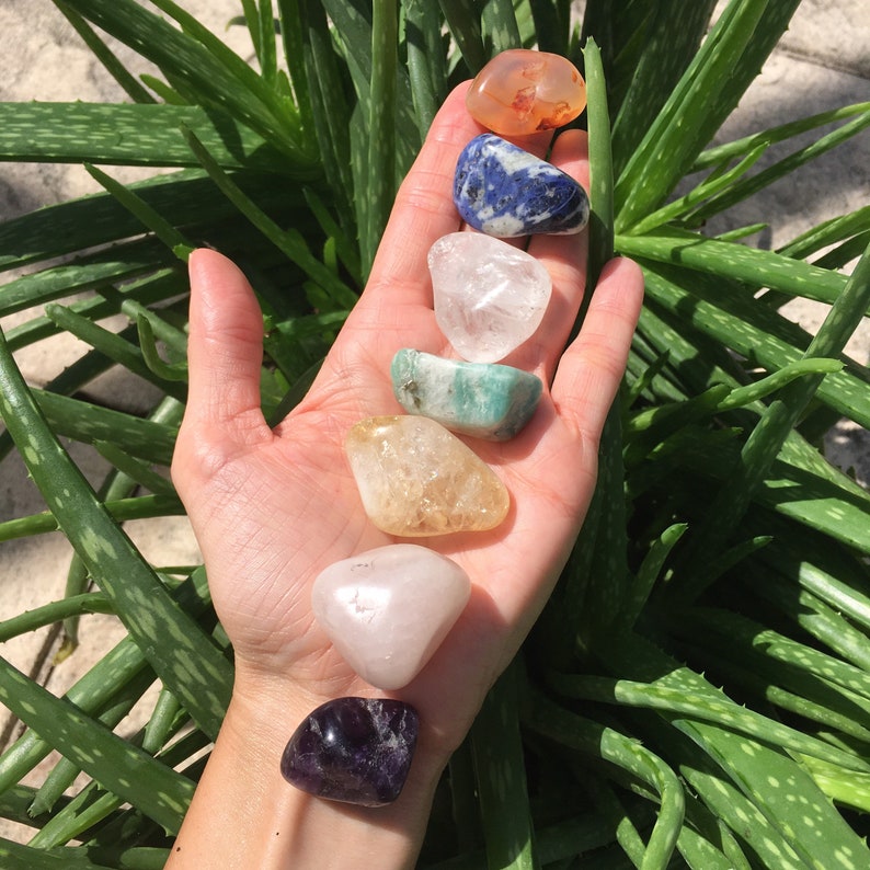 ANXIETY & DEPRESSION CRYSTALS - Tumbled Healing Crystal Set, Gift ...