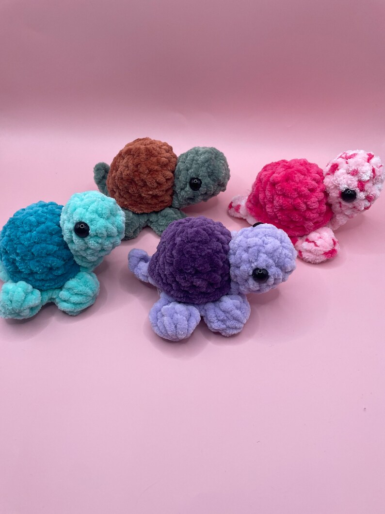 Turtle Crochet Plushie Amigurumi Stuffed Animal - Etsy