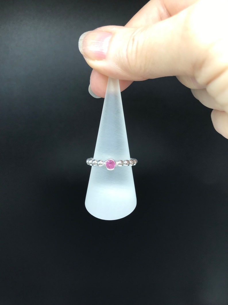 Pink xenia Natural Spinel Gemstone Ring - Etsy