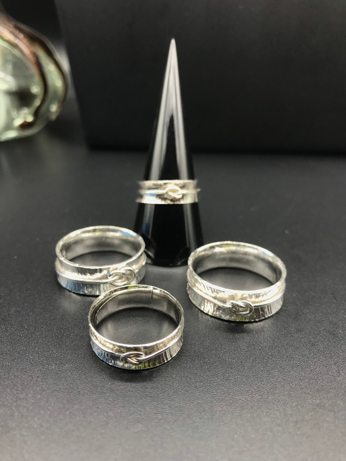 Silver Fiddle Ring | Etsy