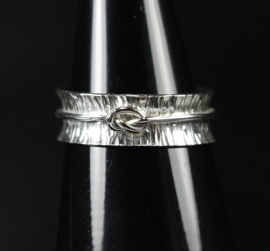 Silver Fiddle Ring | Etsy