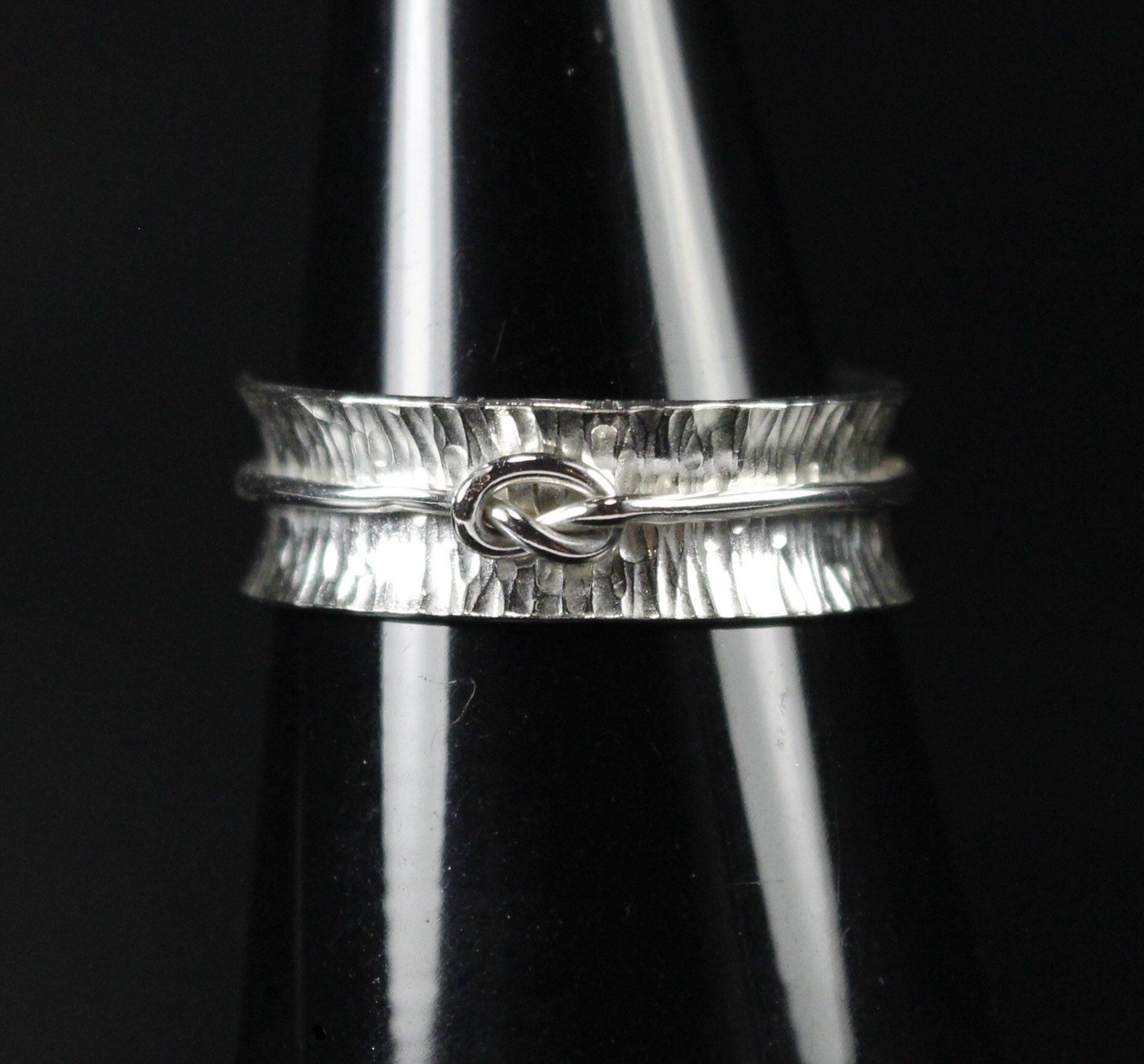 Silver Fiddle Ring | Etsy