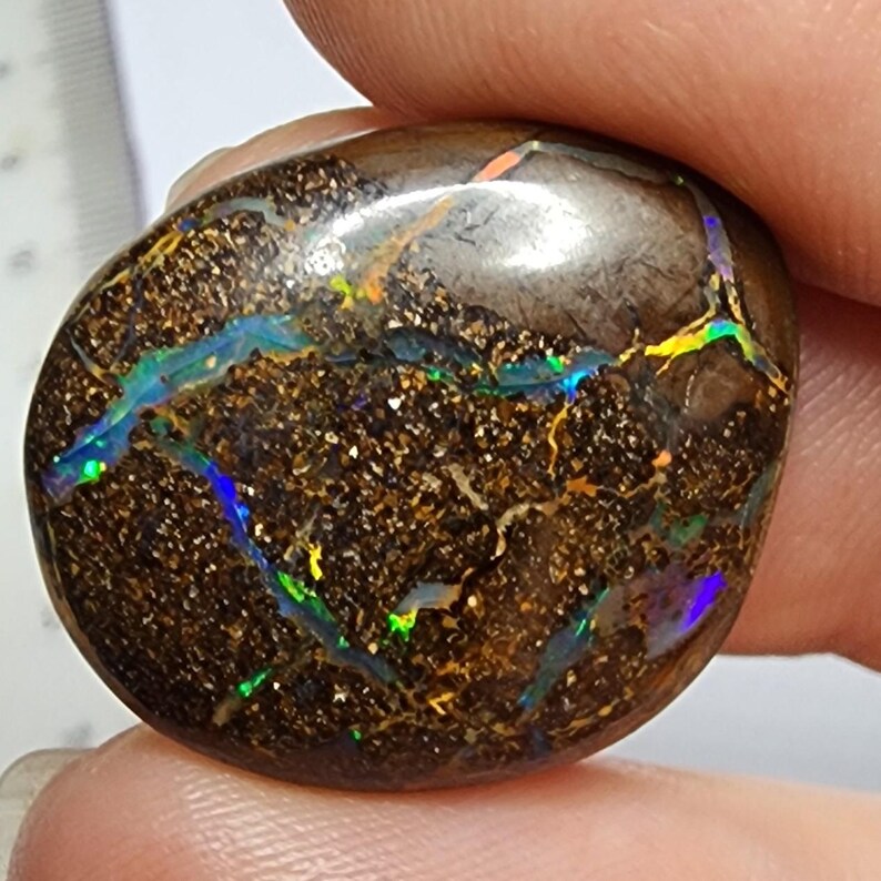 Multi Colour Fladh Boulder Opal From Big Red Mine Queensland Australia ...
