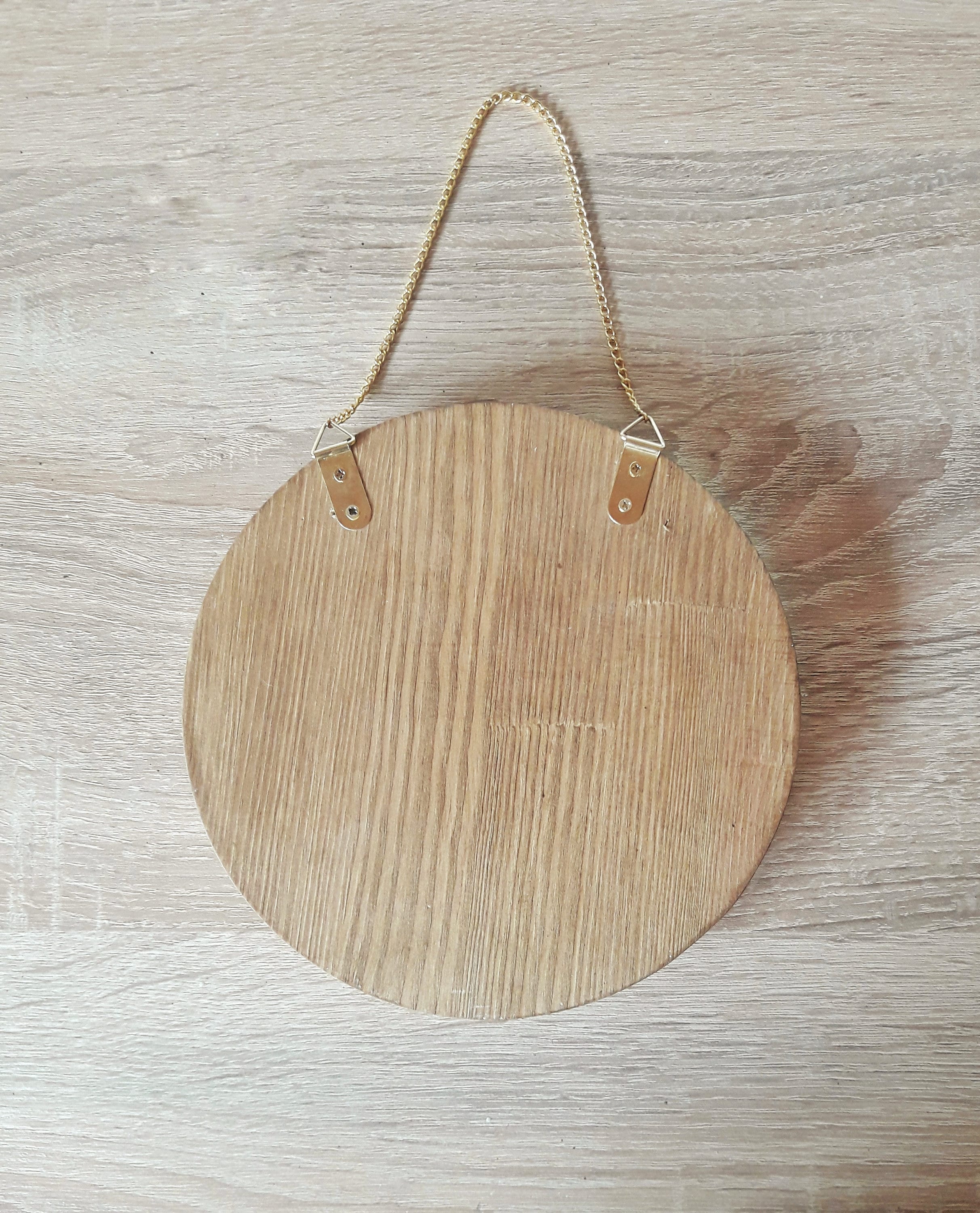 Round Mirror on a Chain Wall Hanging Mirror Wall Decor Circle - Etsy