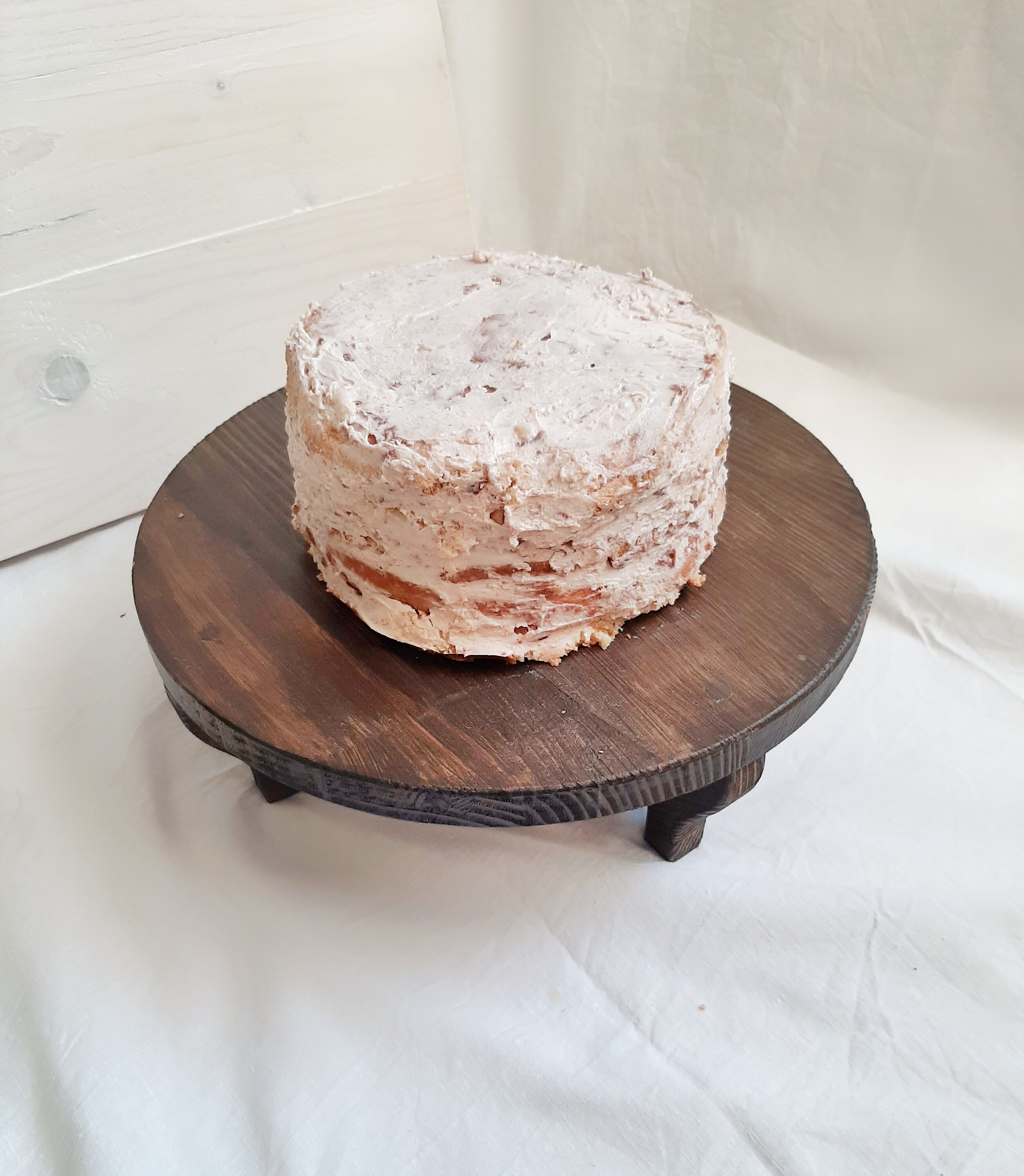 Rustic Pine Wood Cake Stand: Wedding & Party Display (7-23 Inch) - Etsy