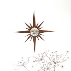Rustic Star Mirror Wooden Wall Decor Wall Hanging Boho Wall - Etsy