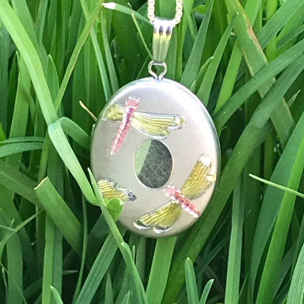 Dragonfly Locket - Etsy