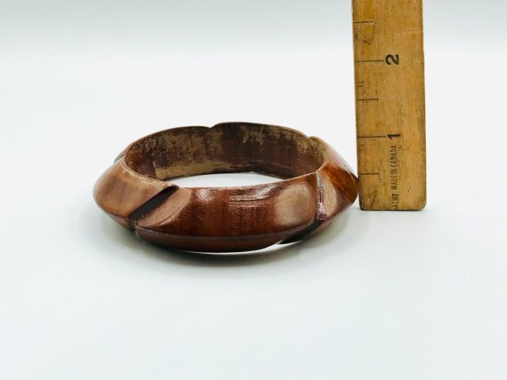 Vintage Carved Bangle Bracelet, Vintage Jewelry, Wood… - Gem
