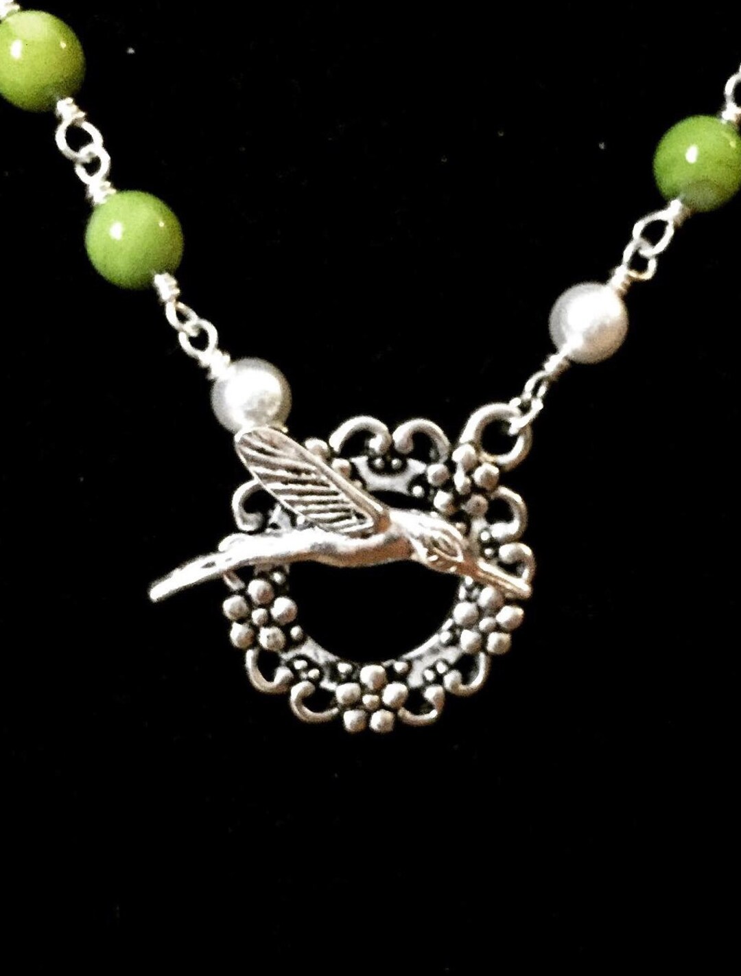 Collier fait main en forme de colibri et de coquillages. - Etsy France