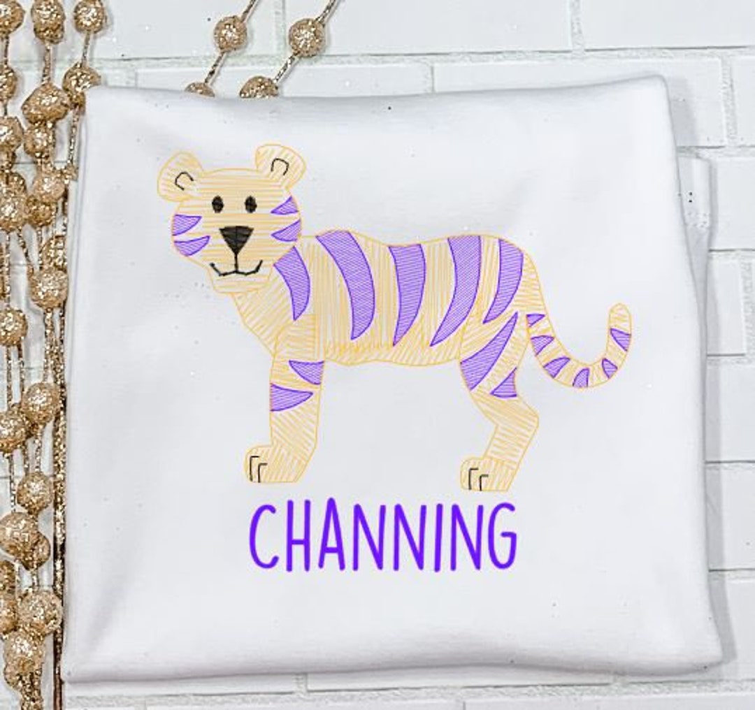 LSU Tiger Sketch, LSU Football, LSU Mascot, Go Tigers/sibling/monogram ...