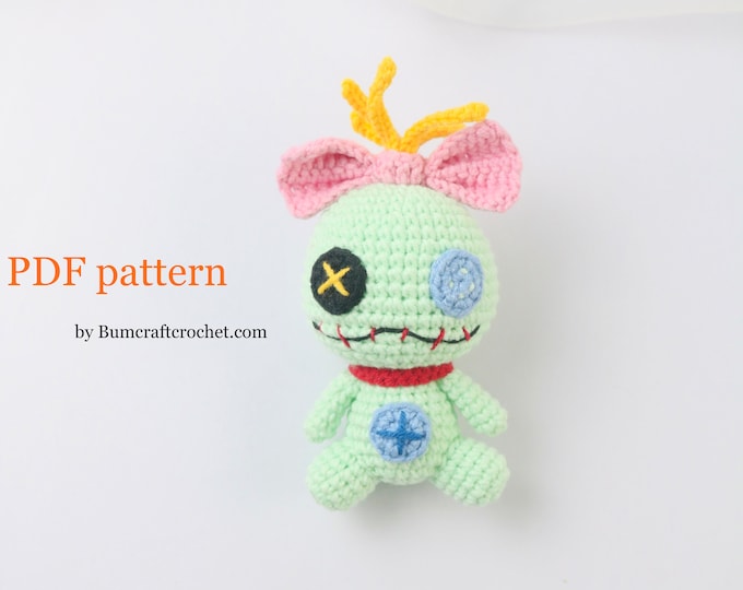 Disney Lilo and Stitch Inspired Ragdoll Scrump Crochet Amigurumi ...