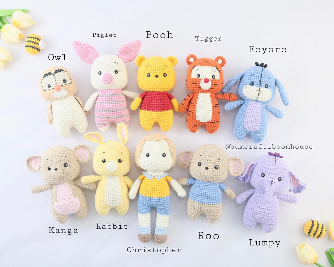 Bundle 10 PDF Files-digital Winnie the POOH and Friends Crochet ...