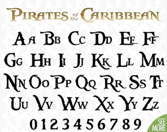Pirate alphabet | Etsy