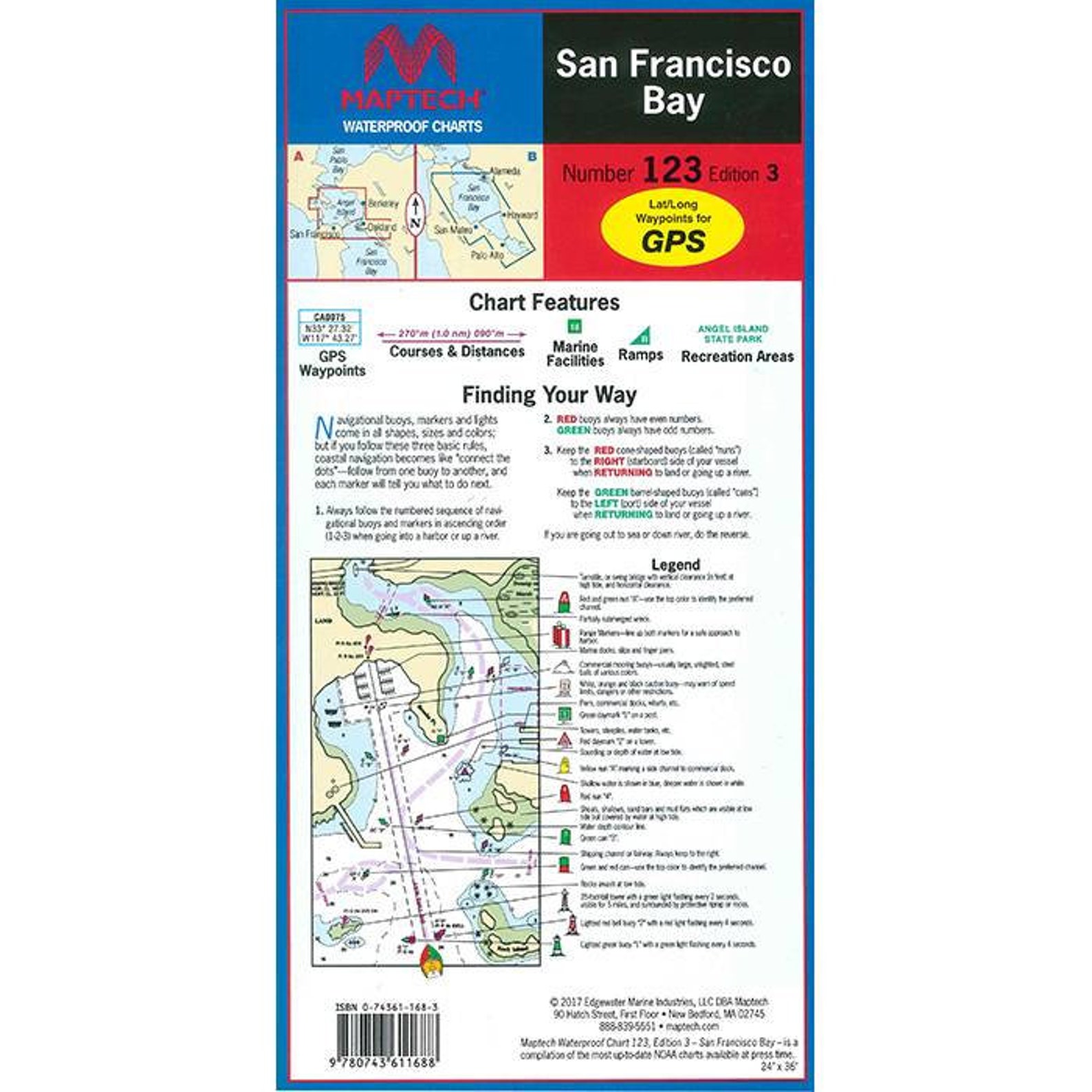 Waterproof Chart San Francisco Bay - Etsy