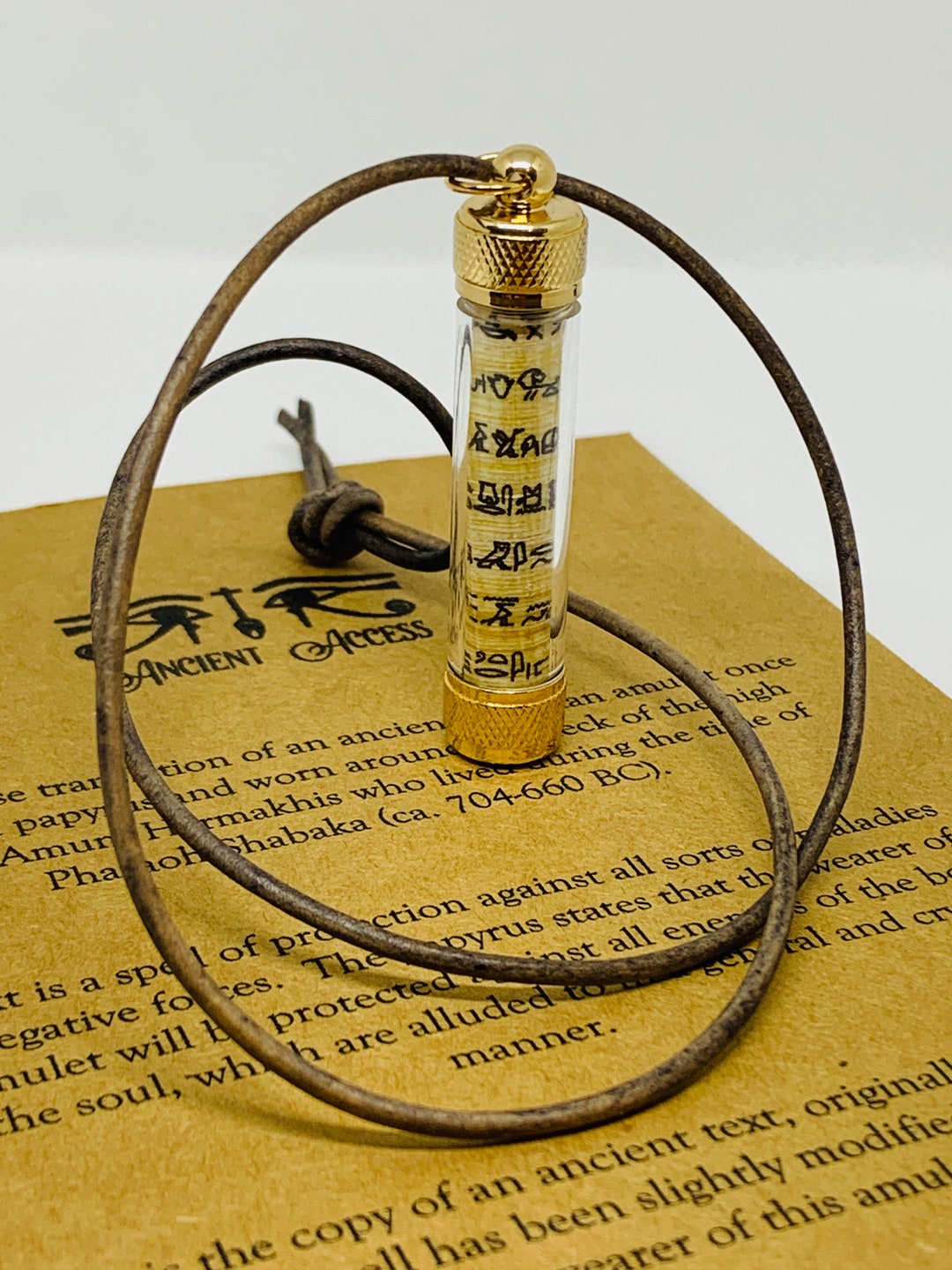 Papyrus Spell Amulet - Etsy