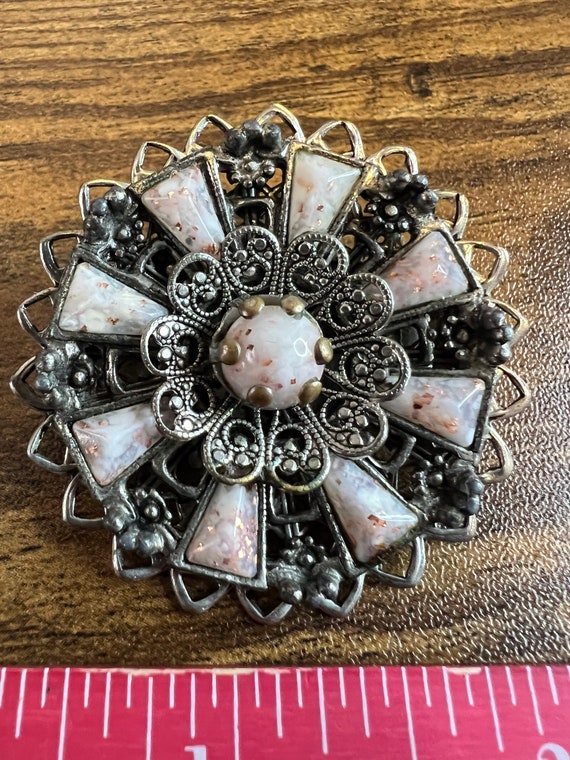 rare vintage silver tone - Gem