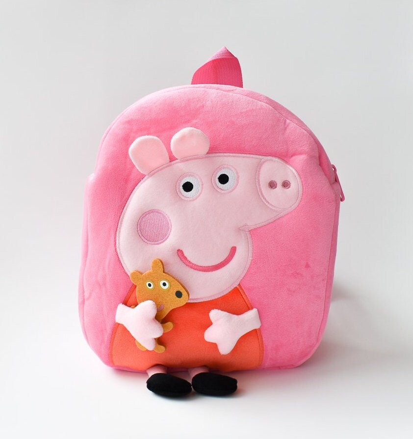 Peppa Pig Plush Bag, Peppa Pig Backpack, Peppa Pig Bag, Peppa Pig ...