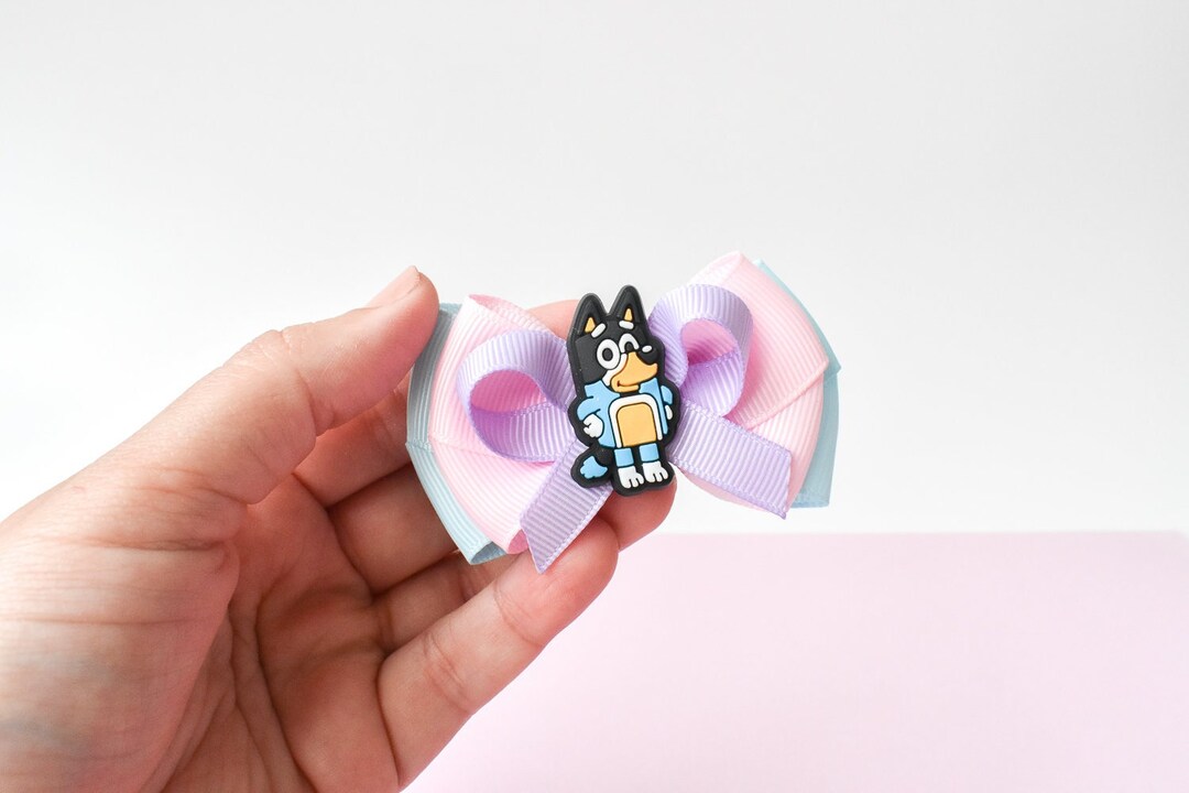 Pair of Bluey Hair Bows, Bluey and Bingo, Bluey Bow, Bluey Hair Clips ...
