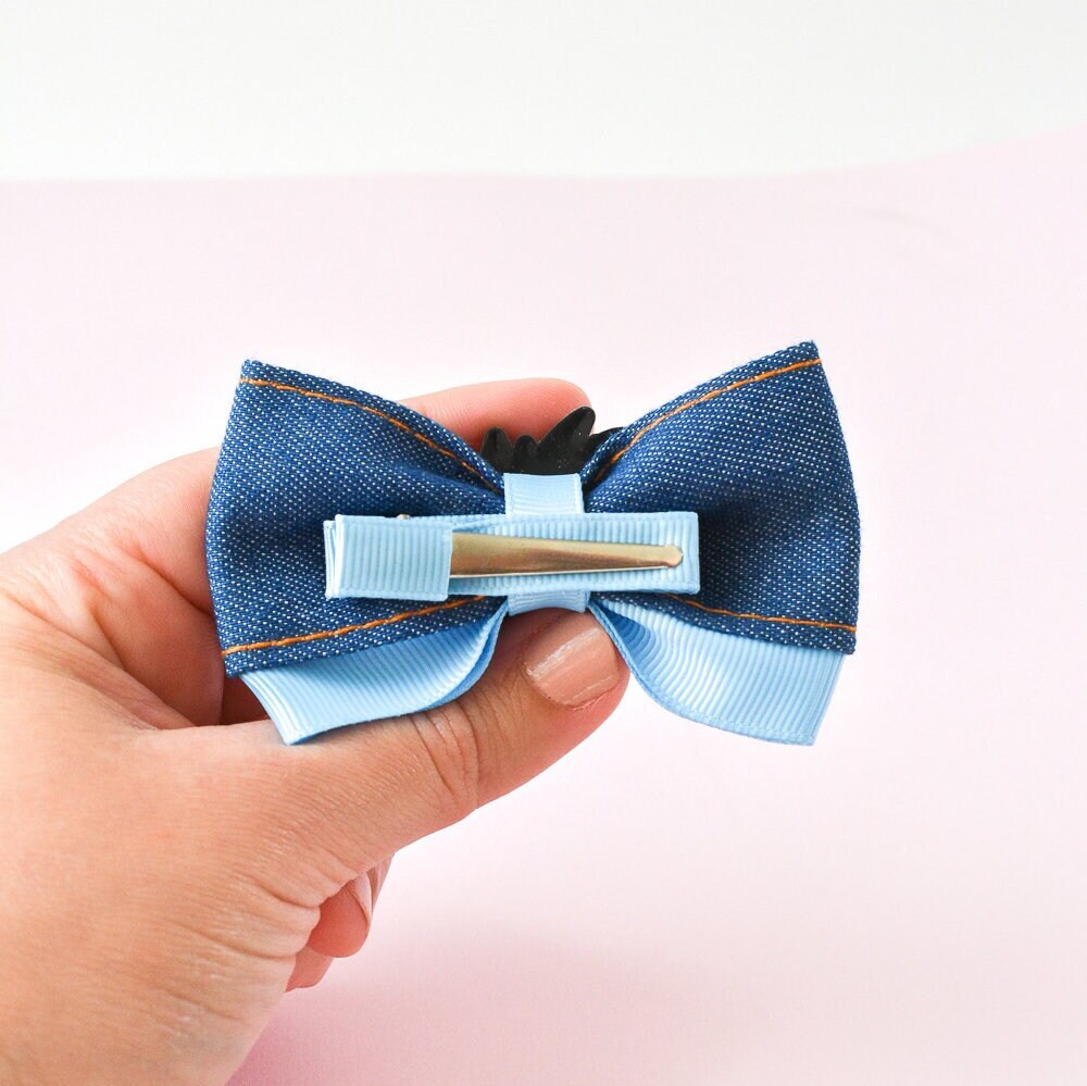 Bluey and Bingo, Bluey, Bluey Bow, Bluey Hair Clip, Blue Bows for Girls ...