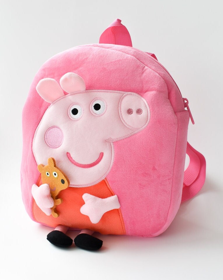Peppa Pig Plush Bag, Peppa Pig Backpack, Peppa Pig Bag, Peppa Pig ...