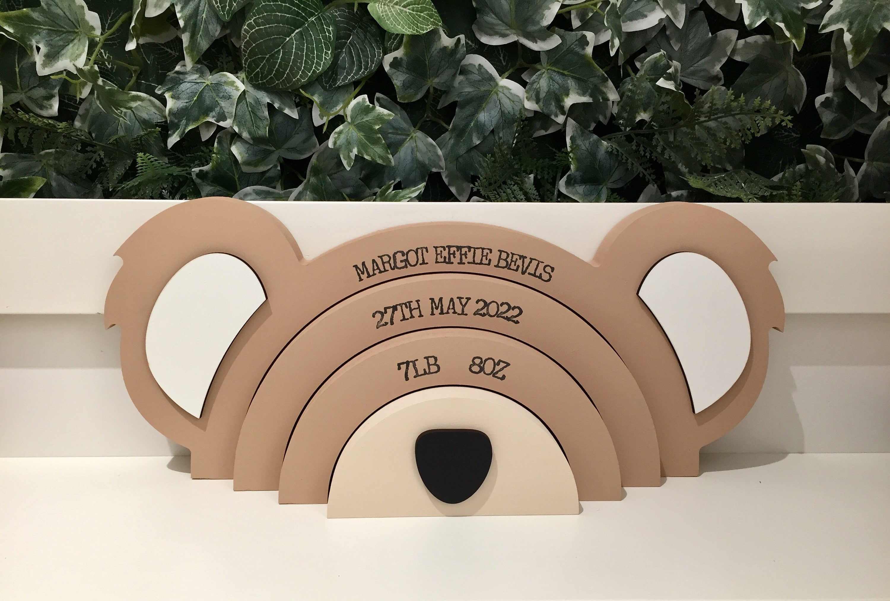 Personalised Wooden Stacking Koala Baby Gift New Baby - Etsy