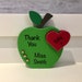 Personalised Best Teacher / Thank You Free Standing Wooden Apples ...