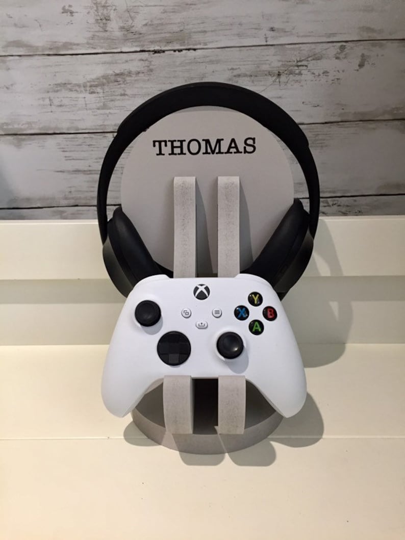 Personalised Wooden Headset Gaming Controller Holder/stand - Etsy UK