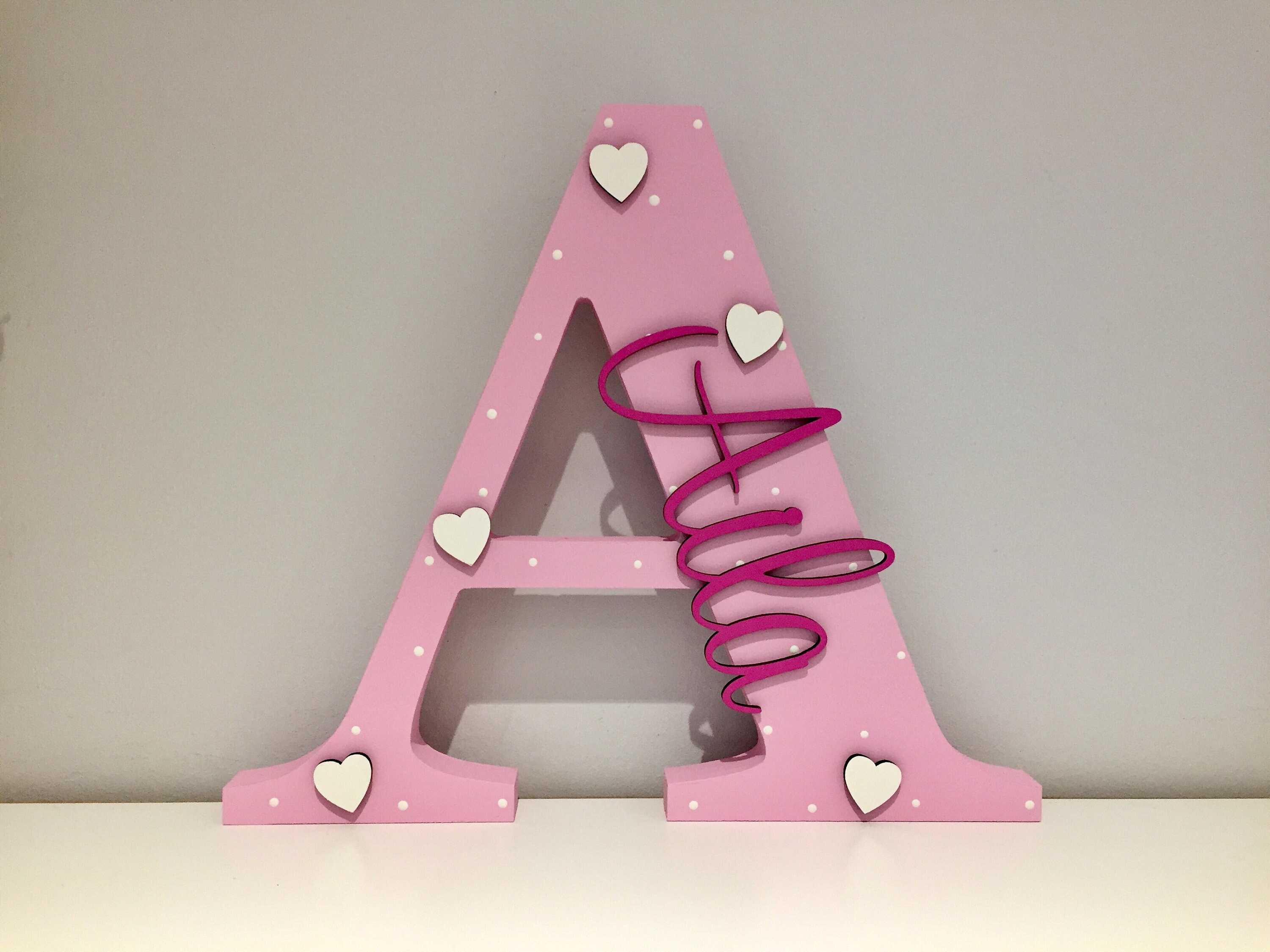 Free Standing Wooden Letter With Name Child Name - Etsy UK
