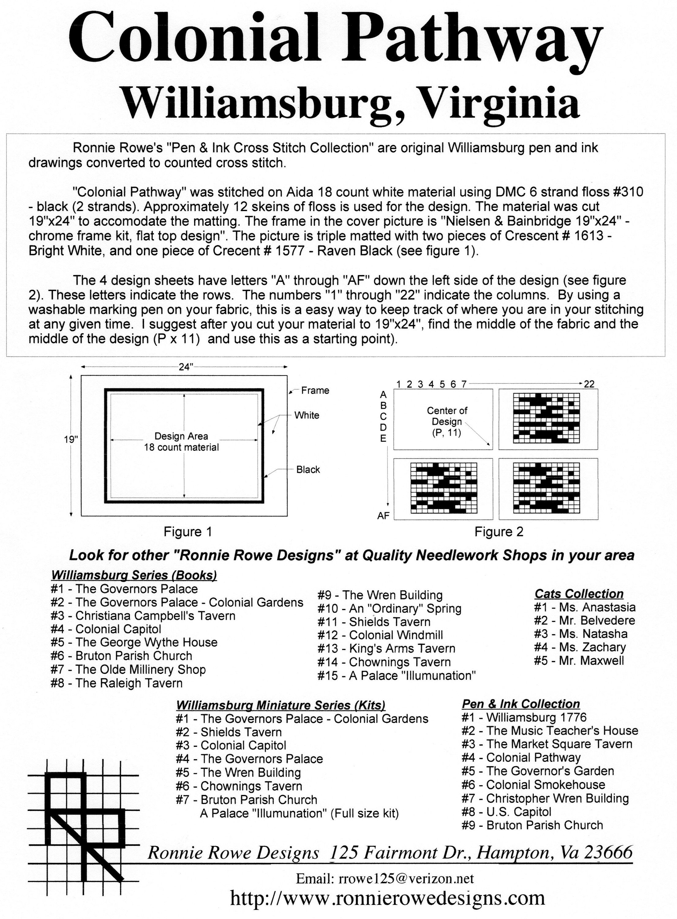 Colonial Pathway pen and Ink Designs is a Walk Through One of Many ...
