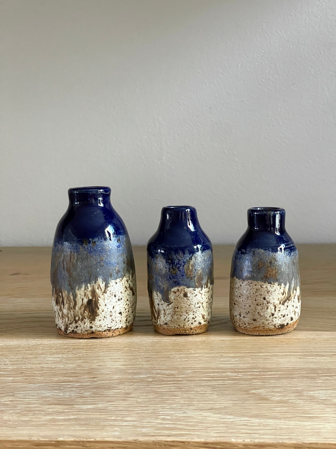 Handmade Dry Flower Bud Vases Set of 3 - Etsy