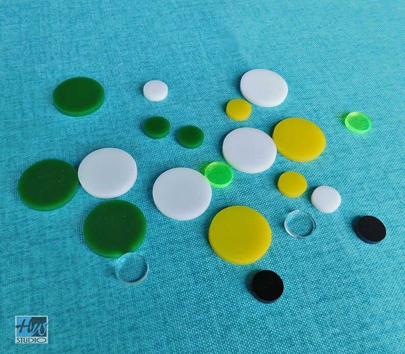 Acrylic 1/8 Circles 50pc Circle Shapes for Crafts and | Etsy