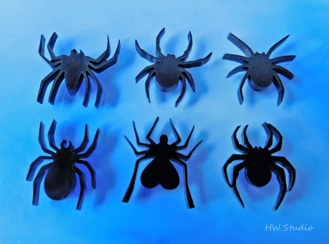 Little Acrylic Spiders in Aluminum Box Laser Cut Tiny Spider - Etsy