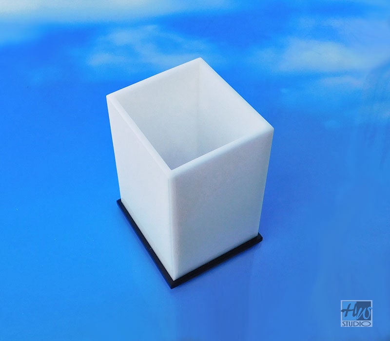 White Box Made from 3/16 Thick Acrylic Lidless Box | Etsy