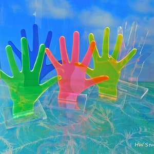 Hand-shaped Acrylic Hand Ring Display Stand, Lucite Ring Holder, Laser ...