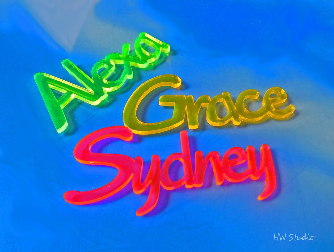 Personalized Place Cards for Party, Laser Cut Acrylic Custom Names ...