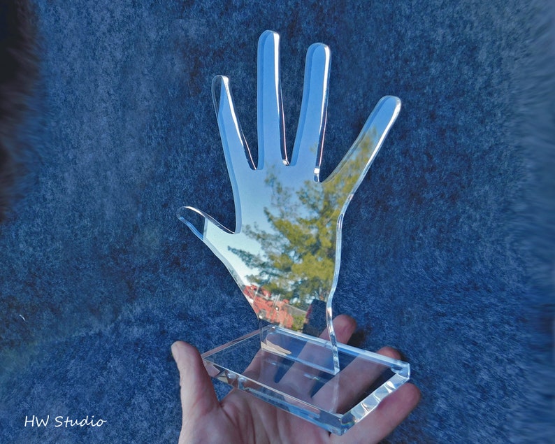 Hand-shaped Acrylic Hand Ring Display Stand Lucite Ring | Etsy