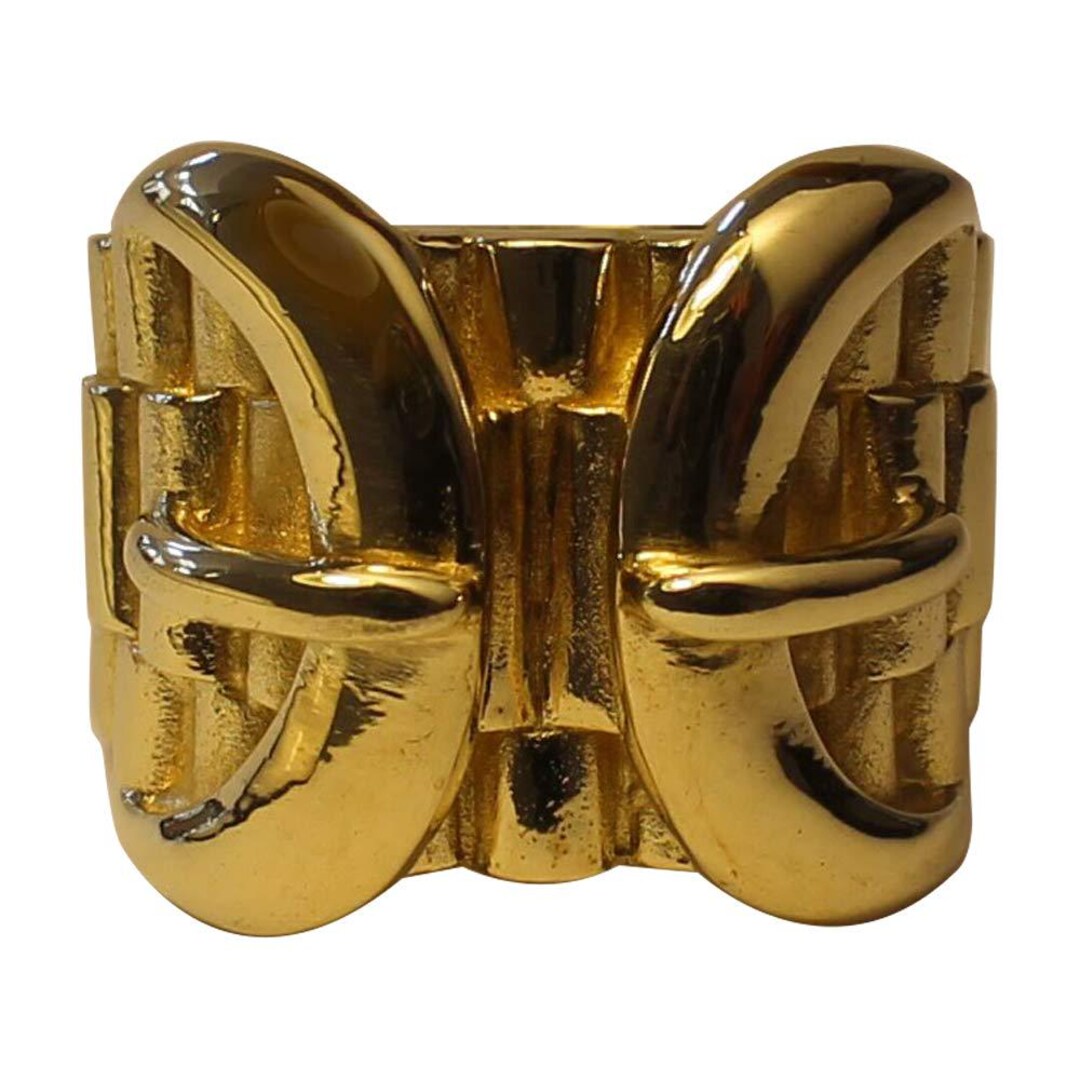 Men's 9ct Solid Gold Double Buckle Ring & President Shoulders 43g 25 X ...