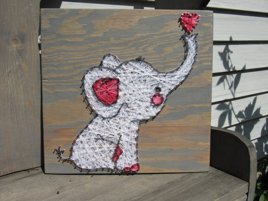 Baby Elephant String Art - Etsy