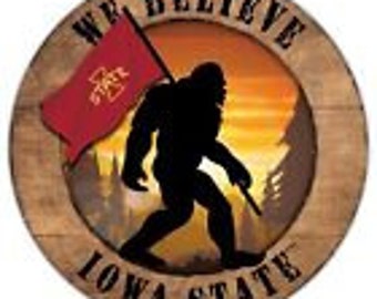 Iowa State Cyclones Recycled Metal Wall Decor - Etsy