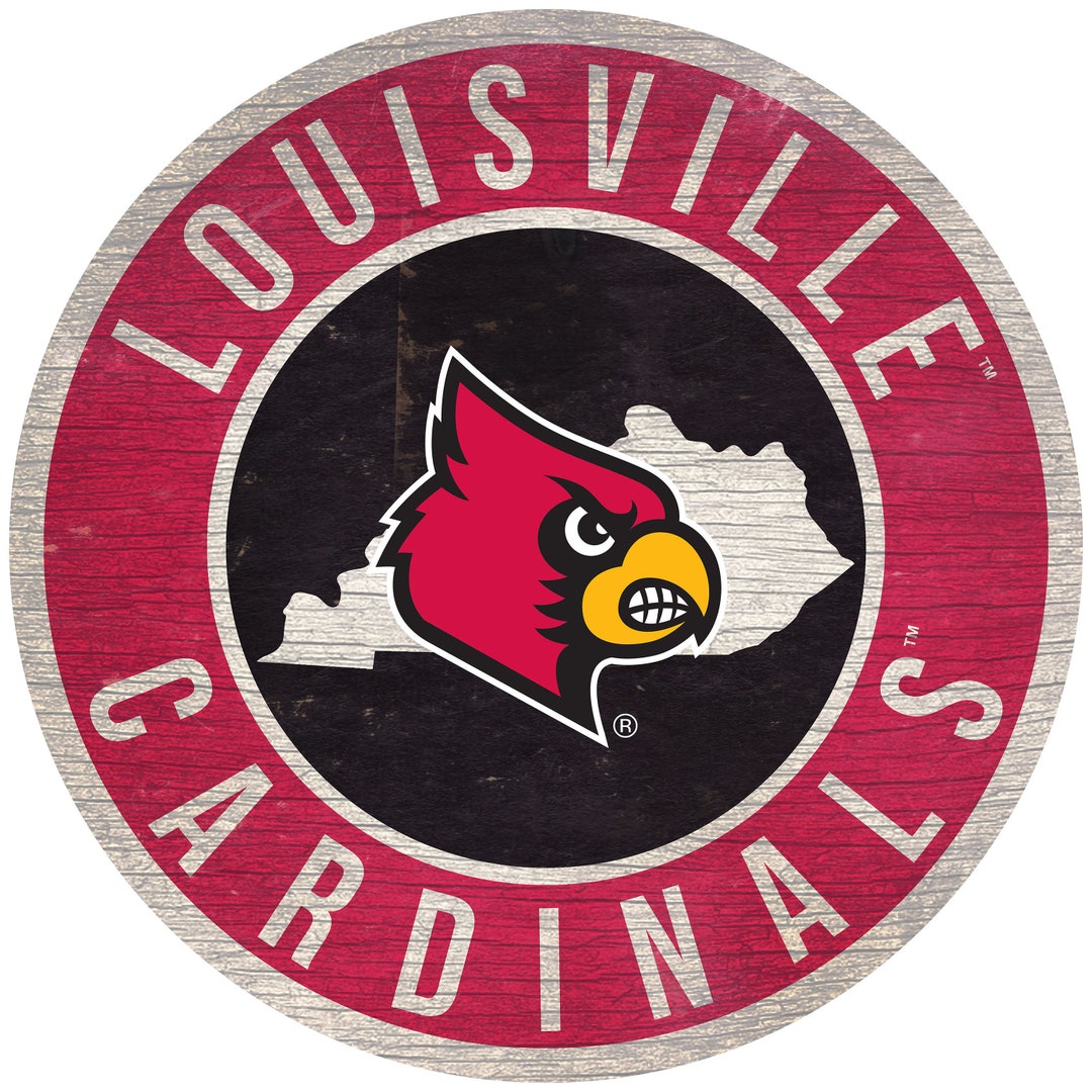 Louisville Cardinals 12 Inch or 24 Inch Round Sign - Etsy