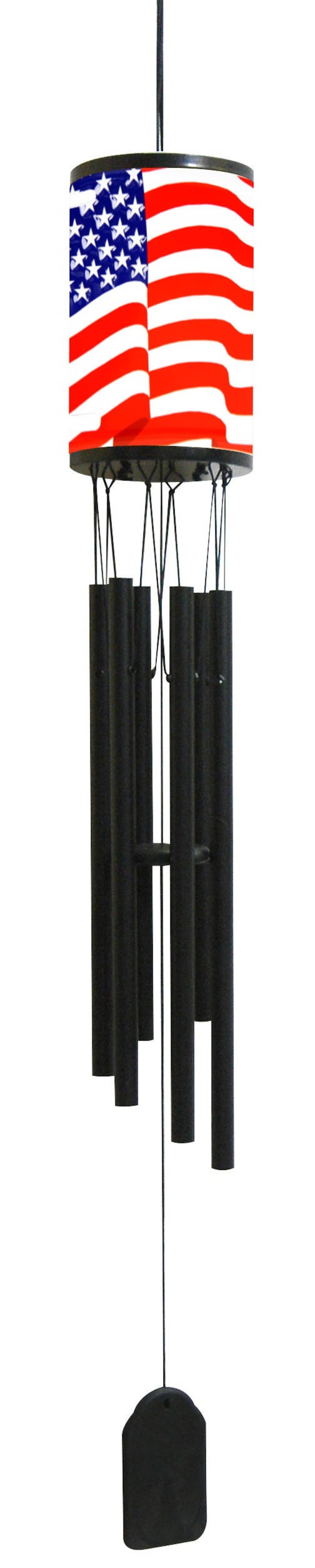 Patriotic American Flag Wind Chime - Etsy