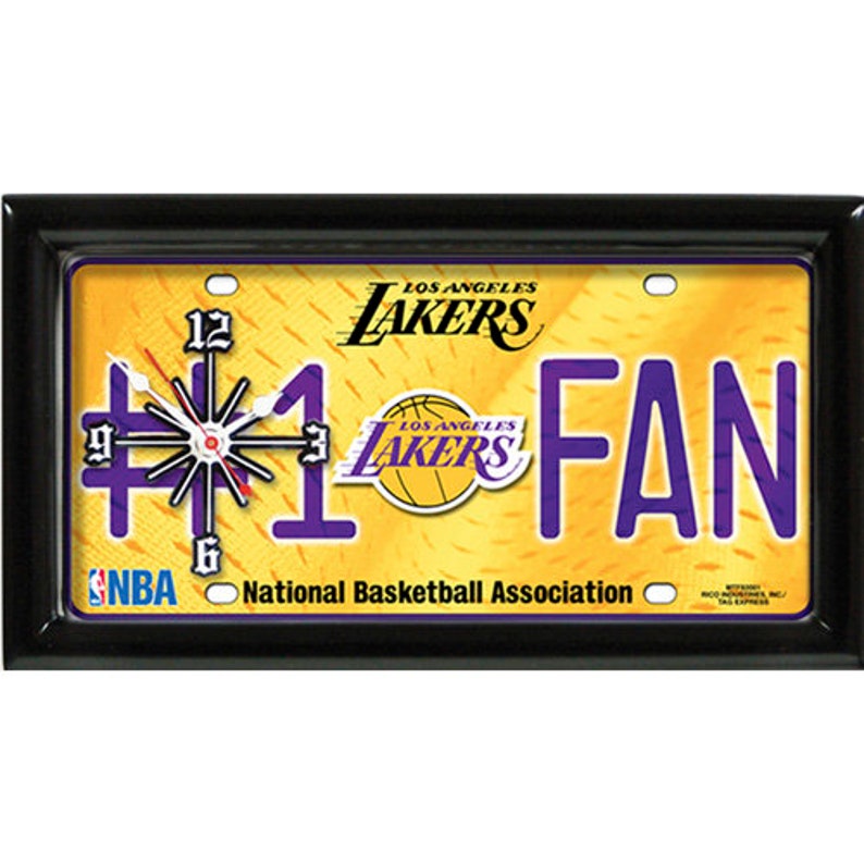 Los Angeles Lakers 1 Fan Clock - Etsy