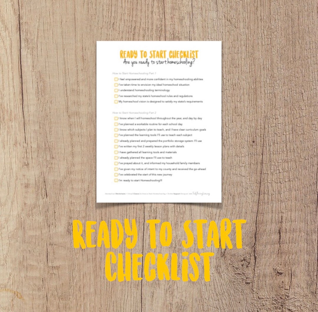 How to Start Homeschooling Checklist | HOMESCHOOL PREP - Etsy