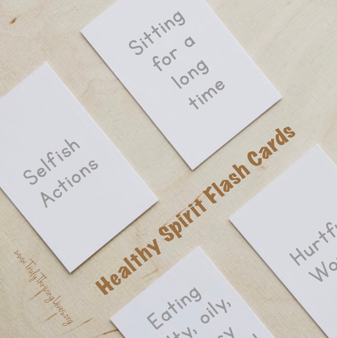 Unhealthy Habits Flash Cards | HOMESCHOOL HEALTH - Etsy