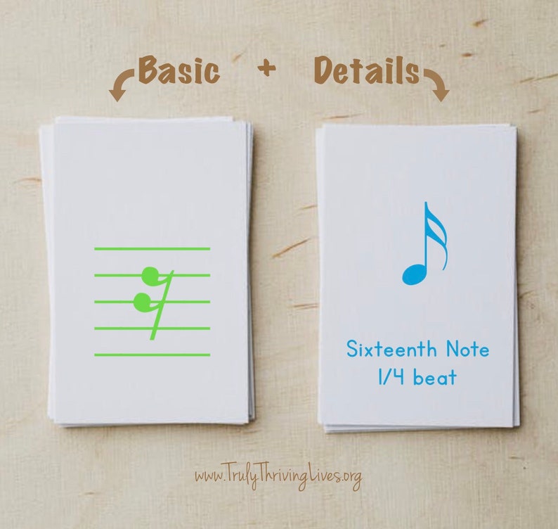 Colorful Music Flash Cards HOMESCHOOL MUSIC - Etsy